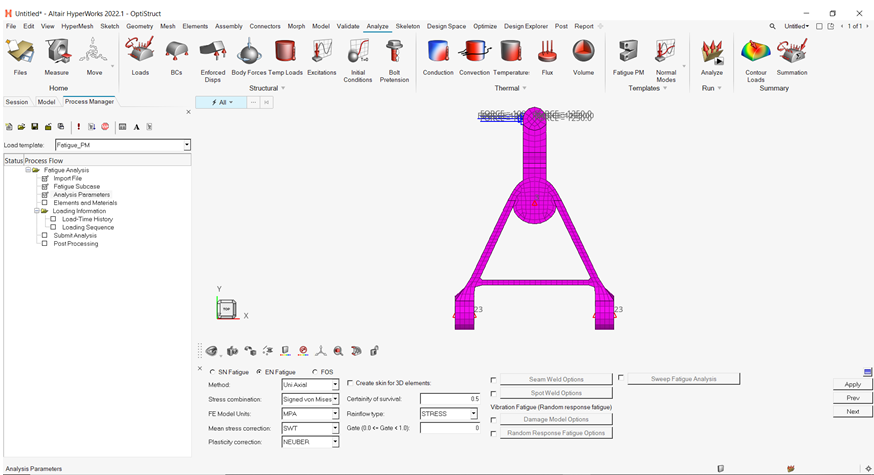 OS-HM-T: 6020 Fatigue Process Manager (FPM) using E-N (Strain - Life ...