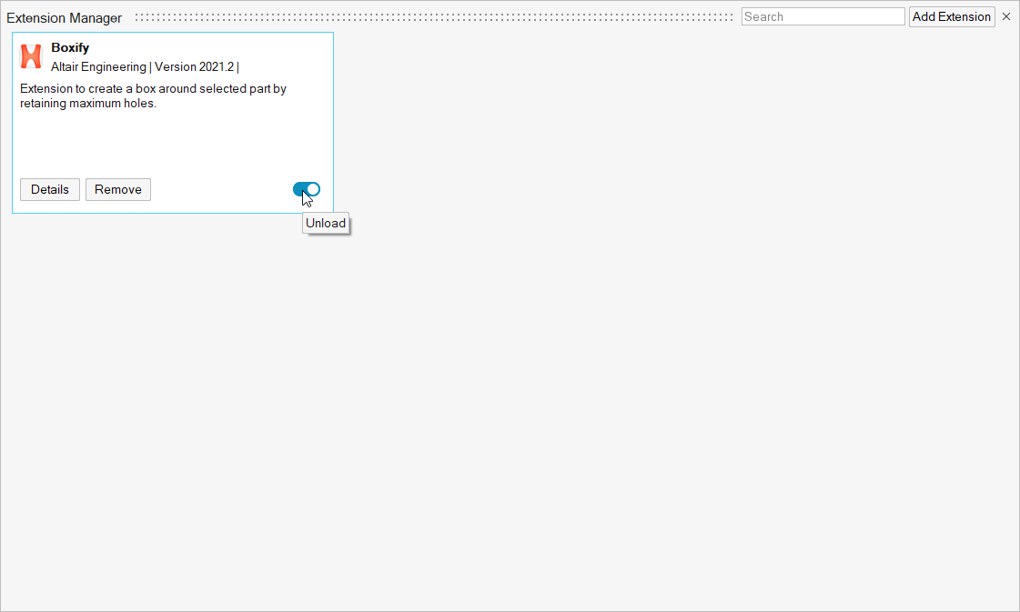 Extension Manager — Inspire API 2025 documentation