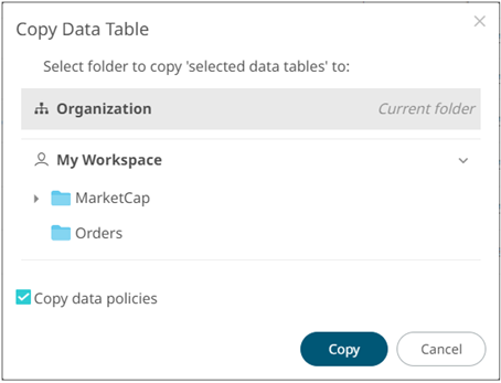 Copying Data Tables
