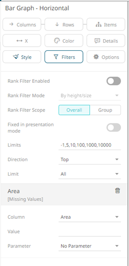 Visualization Static Filter