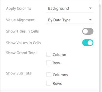 Heat Matrix Settings