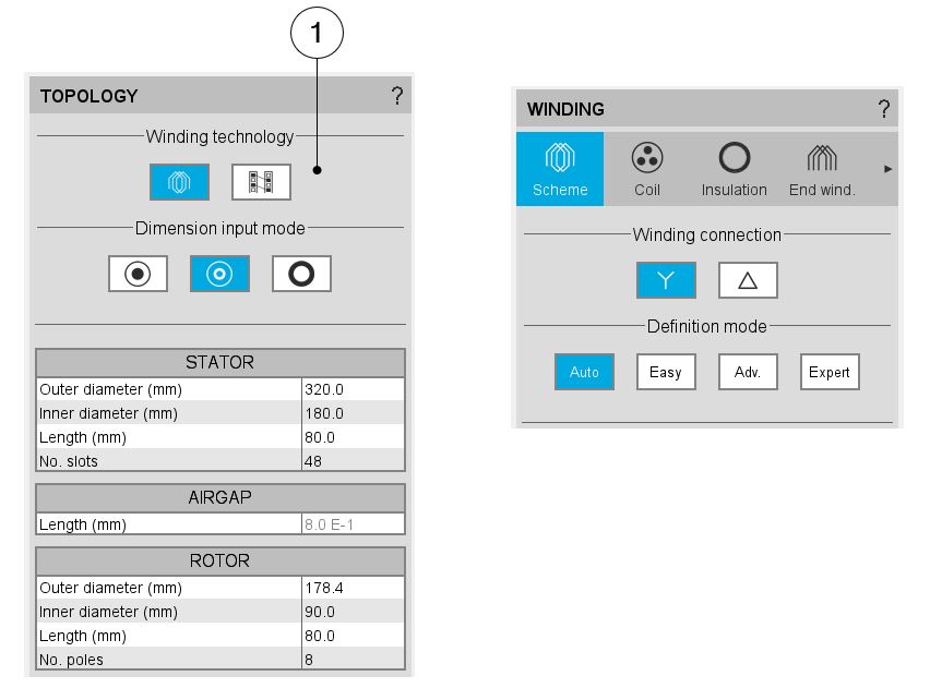 Refactoring and homogenization of the GUI in Motor Factory