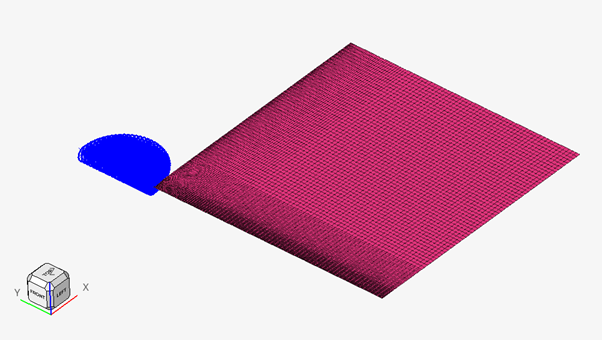 OS-V: 0292 Hertzian Contact - Rigid Sphere and Elastic Half Space, 2D ...