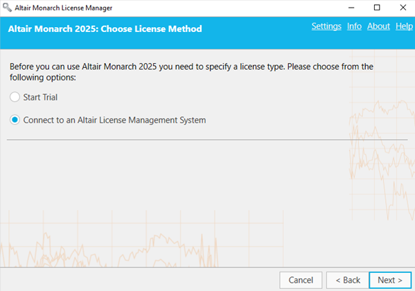 Altair Monarch 2025.0 License Manager Help