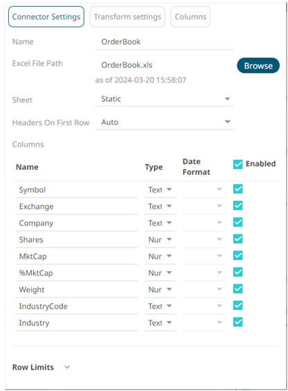 Managing Data Sources