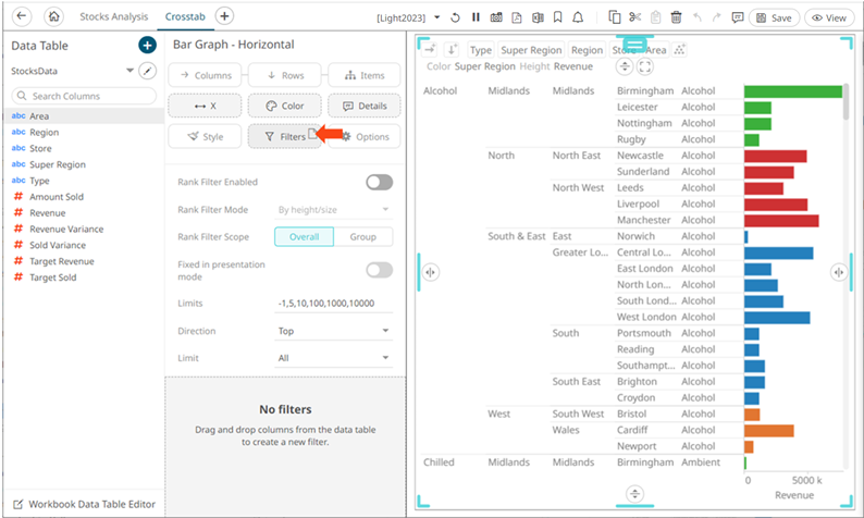 Visualization Static Filter