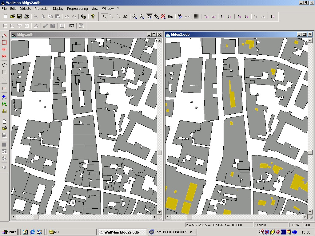 Simplification of Objects in an Urban Database